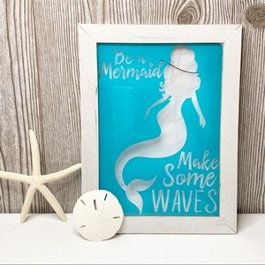 Other | Hpbe A Mermaid Make Some Waves Wall Art | Poshmark